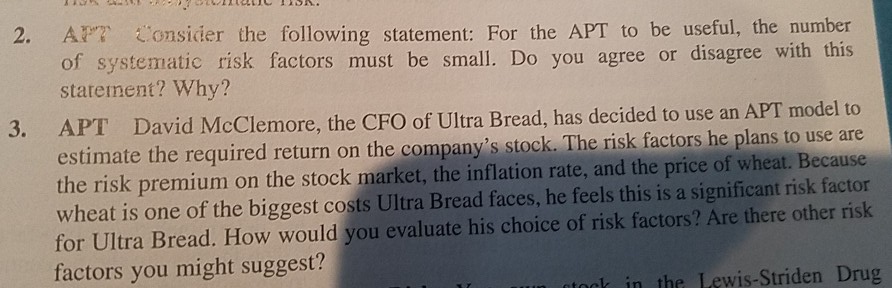 Solved 2. AP tonsider the following statement: For the APT | Chegg.com