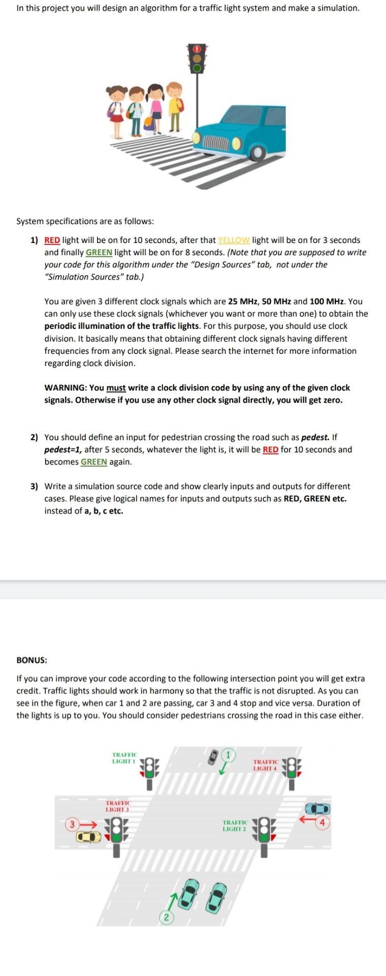 In this project you will design an algorithm for a | Chegg.com