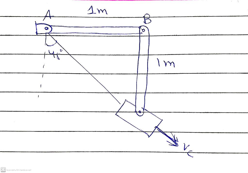 Solved Link BC: angular velocity omega_BC = 5 rad/sec | Chegg.com
