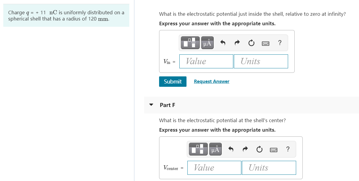 Solved Charge q = + 11 nC is uniformly distributed on a | Chegg.com