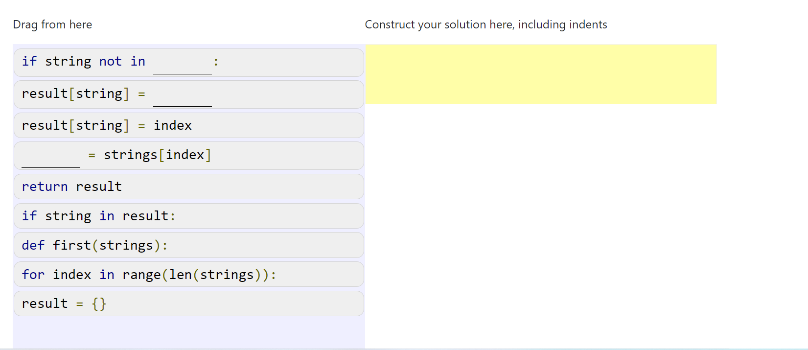 Solved Drag from here Construct your solution here, | Chegg.com