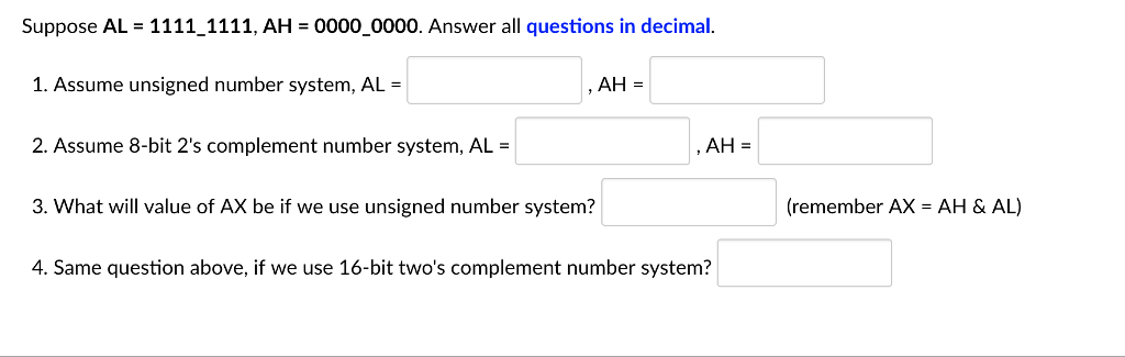 Solved High level assembly language question: 1. | Chegg.com