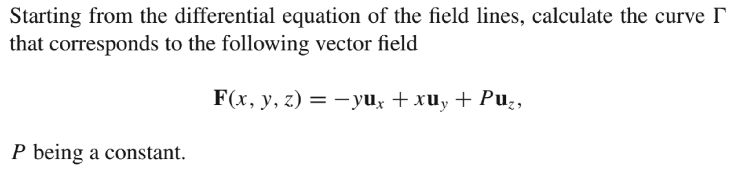 Solved Starting from the differential equation of the field | Chegg.com