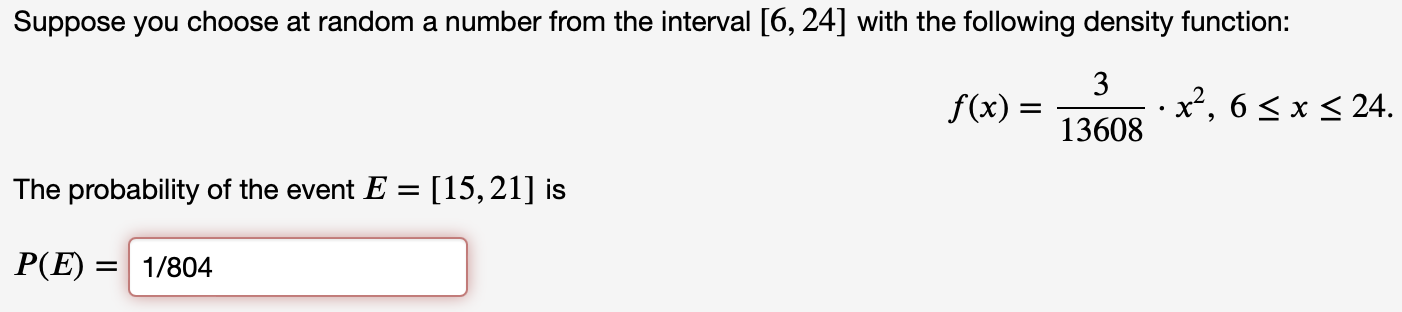 Solved Suppose you choose at random a number from the | Chegg.com
