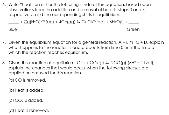 1. What is the "common ion" that you added to test | Chegg.com
