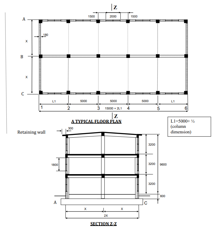 X=7000mm, Y=25MPA, Beam Size(Along grid A & | Chegg.com