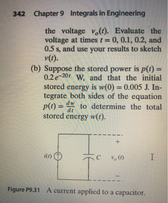 Solved 9-31. A current i(t) 10 e-10/ mA is applied to a 100 | Chegg.com