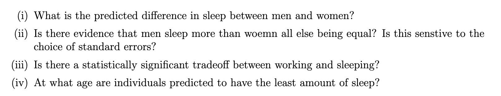 Solved Using the data "sleep75", we obtain the estimated | Chegg.com