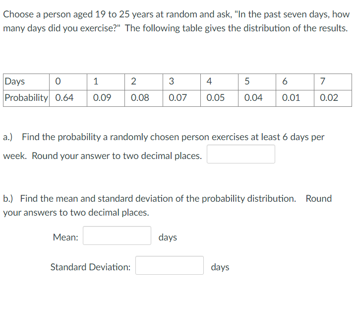 Solved Choose a person aged 19 to 25 years at random and | Chegg.com