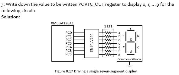 Solved 3. Write down the value to be written PORTC_OUT | Chegg.com