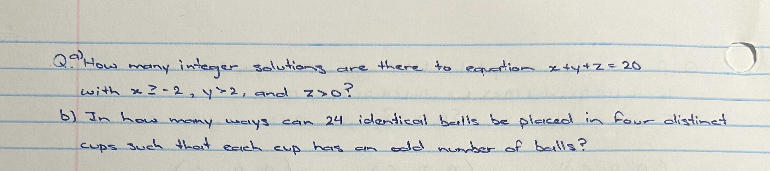 Solved How many integer solutions are there to the equation | Chegg.com