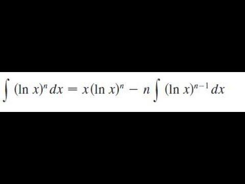Solved ∫(lnx)ndx=x(lnx)n−n∫(lnx)n−1dx | Chegg.com