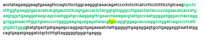 Solved Below is a partial DNA sequence of the normal HFE | Chegg.com