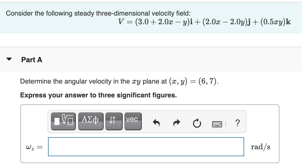 Solved Consider the following steady three-dimensional | Chegg.com
