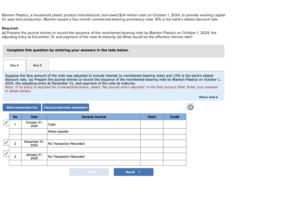 Solved Blanton Plastics, a household plastic product | Chegg.com