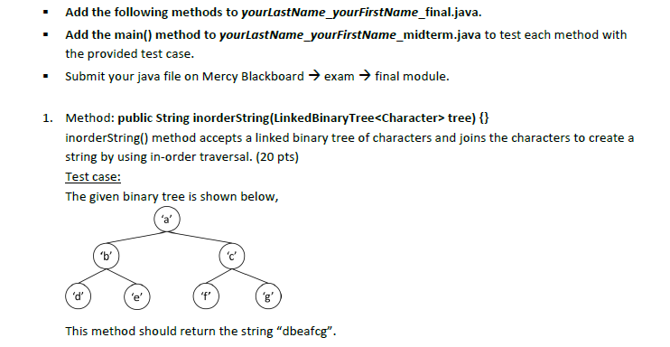 Solved Add the following methods to | Chegg.com