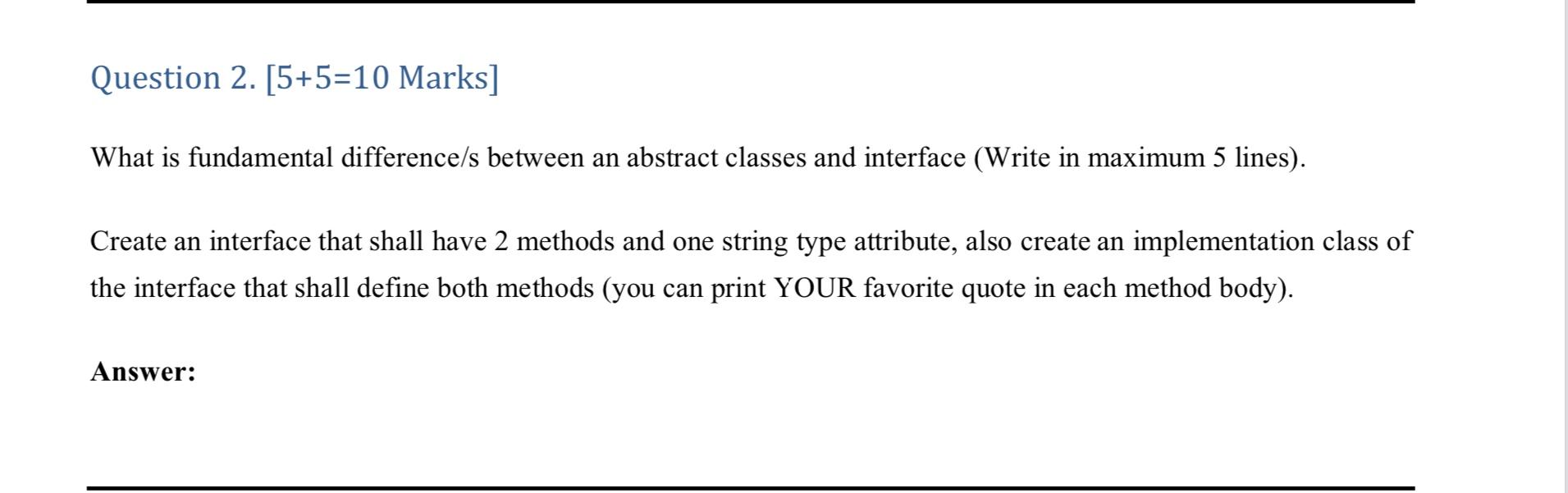 Solved Question 2. [5+5=10 Marks] What is fundamental | Chegg.com