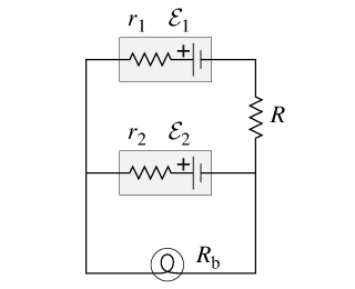 The circuit diagram below shows two emf sources and a | Chegg.com