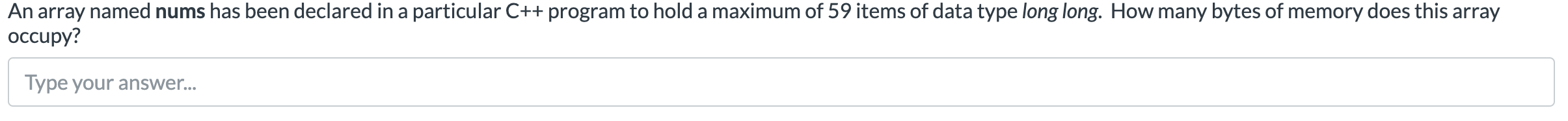 Solved An Array Named Nums Has Been Declared In A Particular