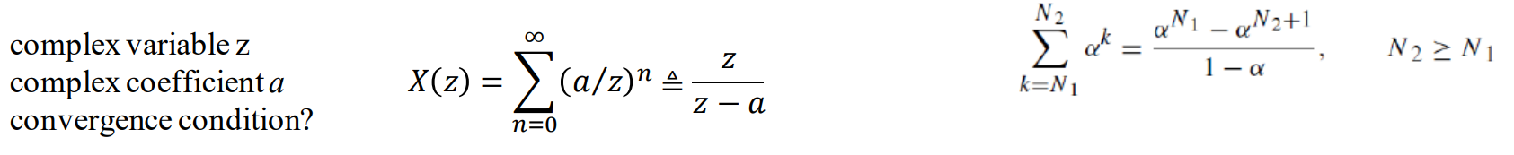 Solved for complex variable z, ﻿and complec coefficient a | Chegg.com