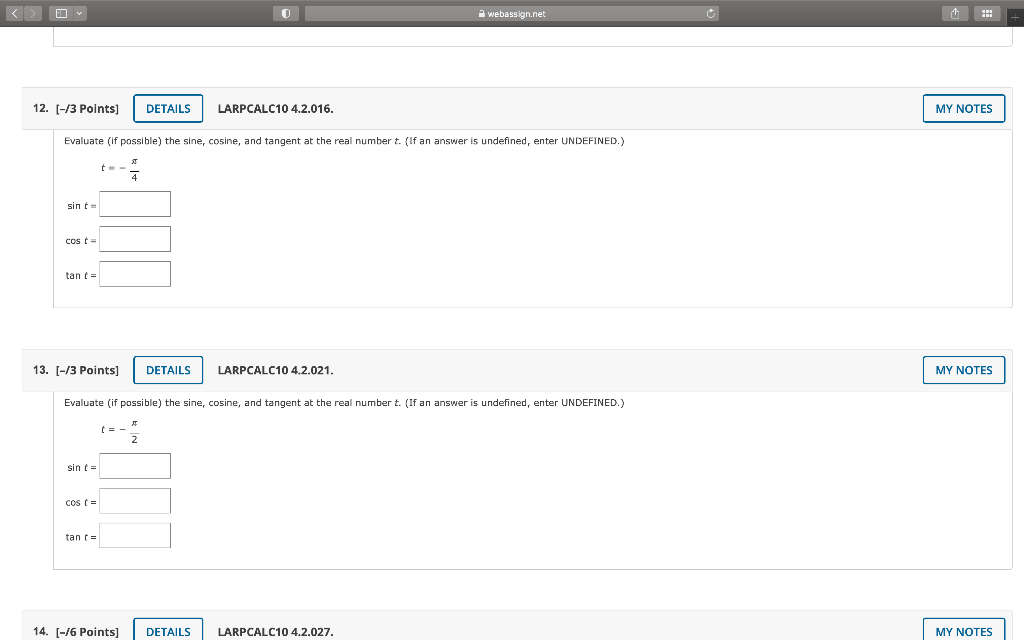Solved A webassign.net 12. (-/3 Points] DETAILS LARPCALC10 | Chegg.com