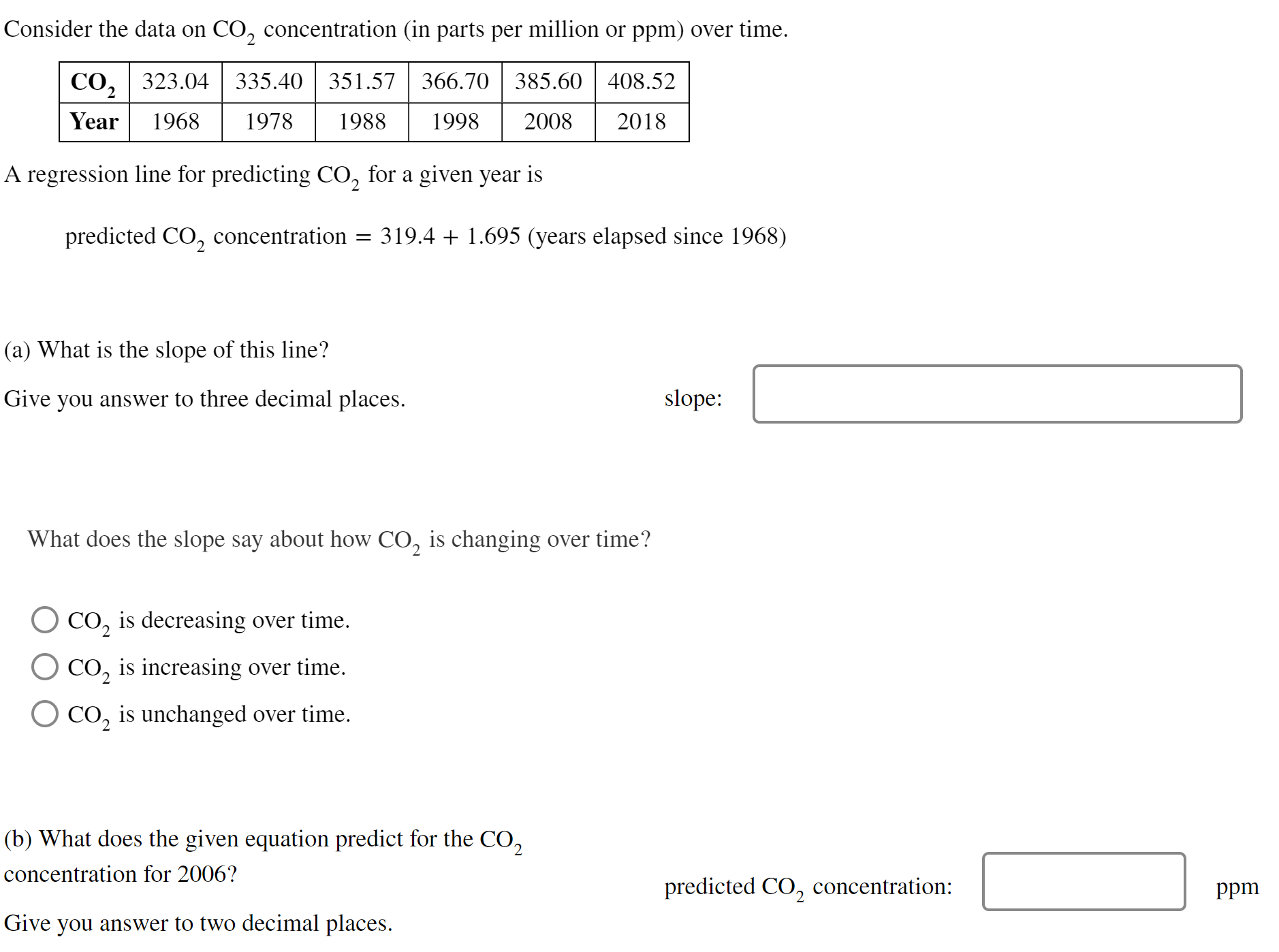 Parts Per Million Equation
