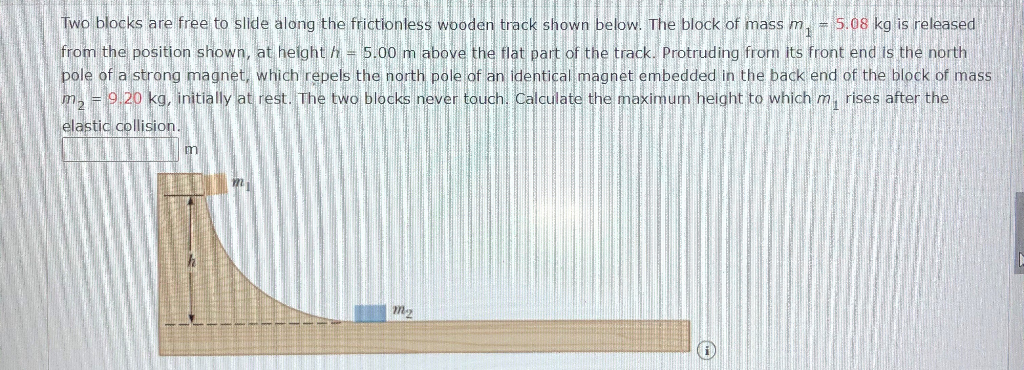 Solved Two blocks are free to slide along the frictionless | Chegg.com