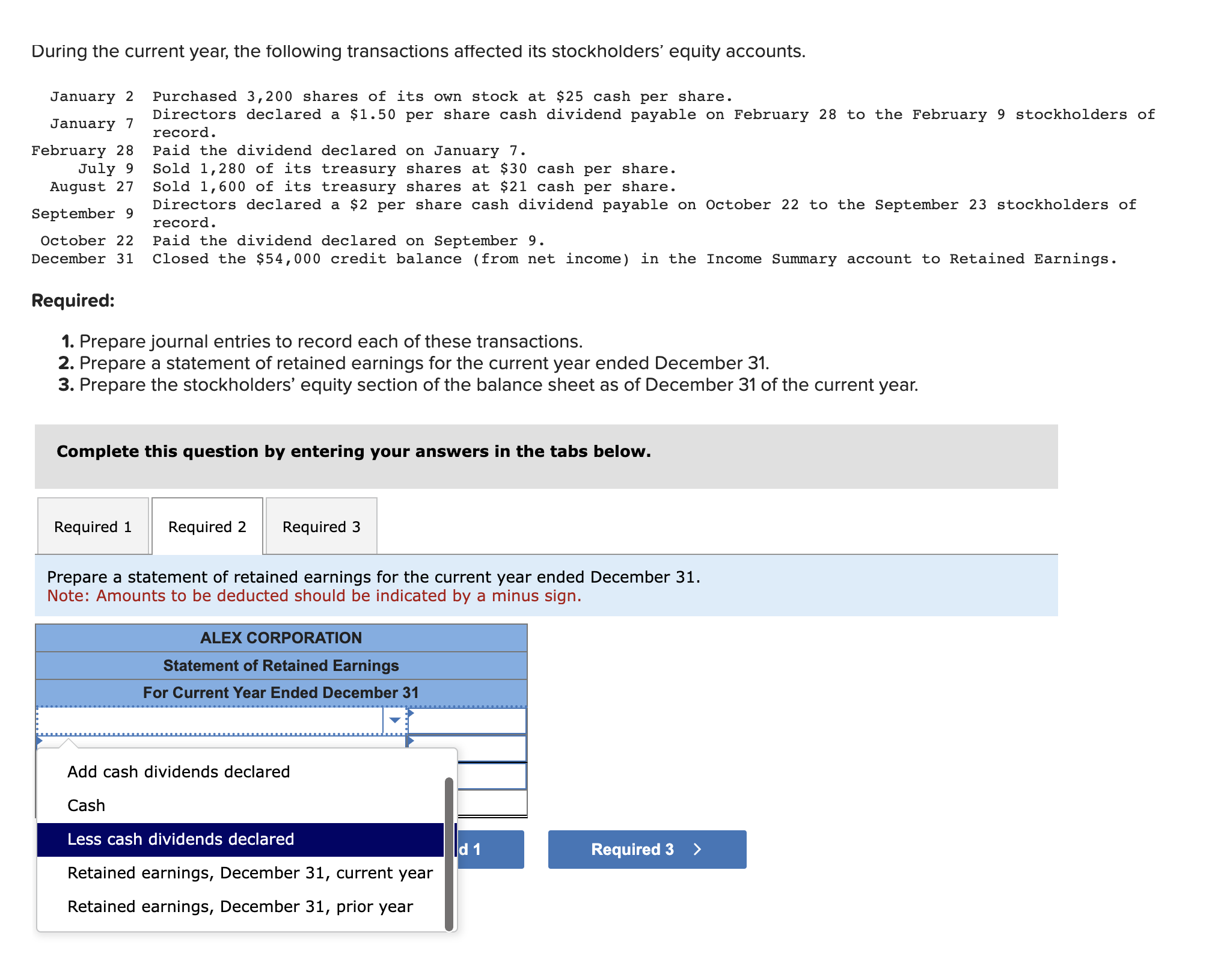 Solved Alex Corporation reports the following components of | Chegg.com