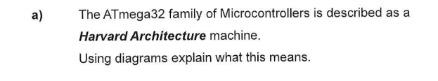 Solved a) The ATmega32 family of Microcontrollers is | Chegg.com