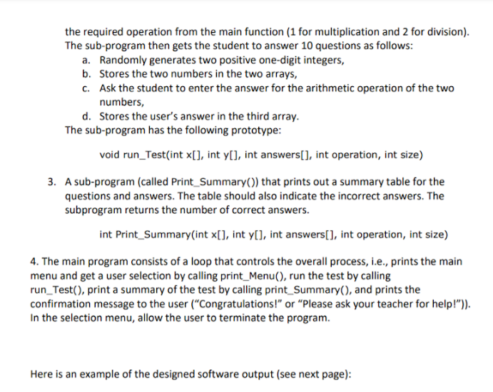 Solved Programming aspects to get familiarized with: The use | Chegg.com