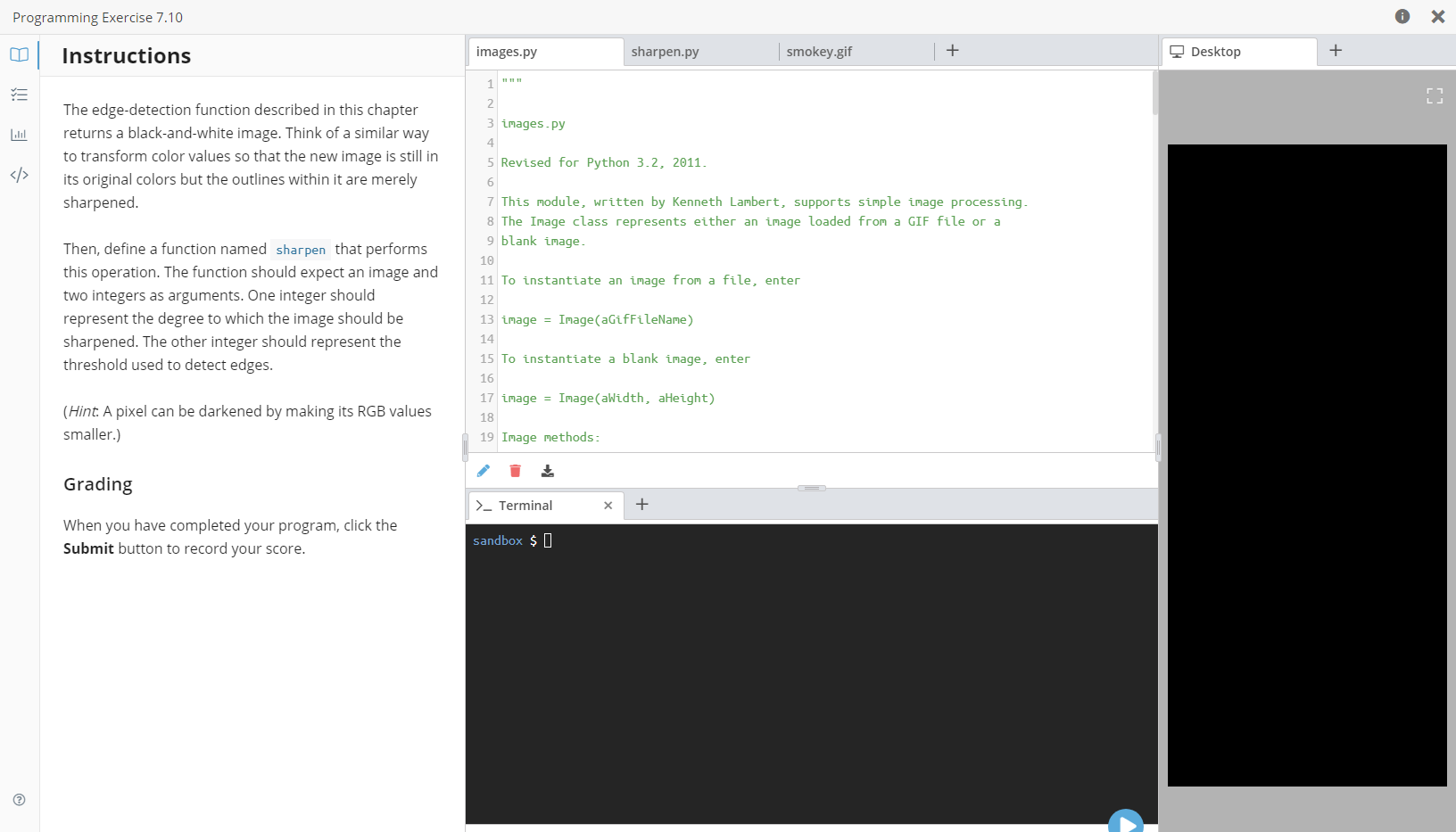 The edge-detection function described in this chapter | Chegg.com