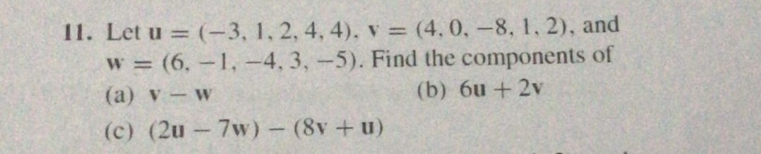 Solved Let u=(-3,1,2,4,4),v=(4,0,-8,1,2), | Chegg.com Solved Let u=(-3,1,2,4,4),v=(4,0,-8,1,2), | Chegg.com