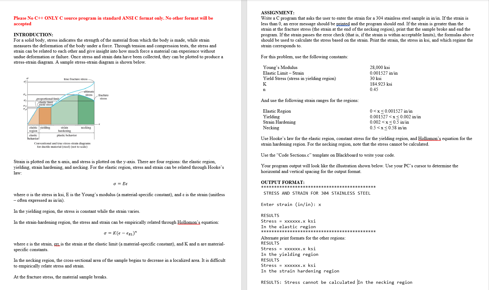 Solved Please No C++ ONLY C source program in standard ANSI | Chegg.com Solved Please No C++ ONLY C source program in standard ANSI | Chegg.com