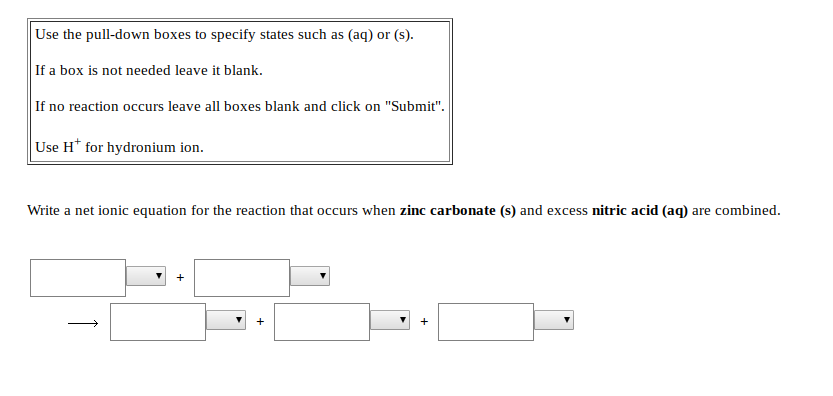 Solved Use the pull-down boxes to specify states such as | Chegg.com