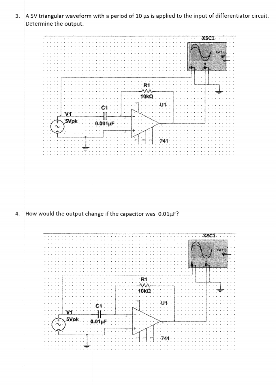 Solved 3. A 5V triangular waveform with a period of 10 us is | Chegg.com