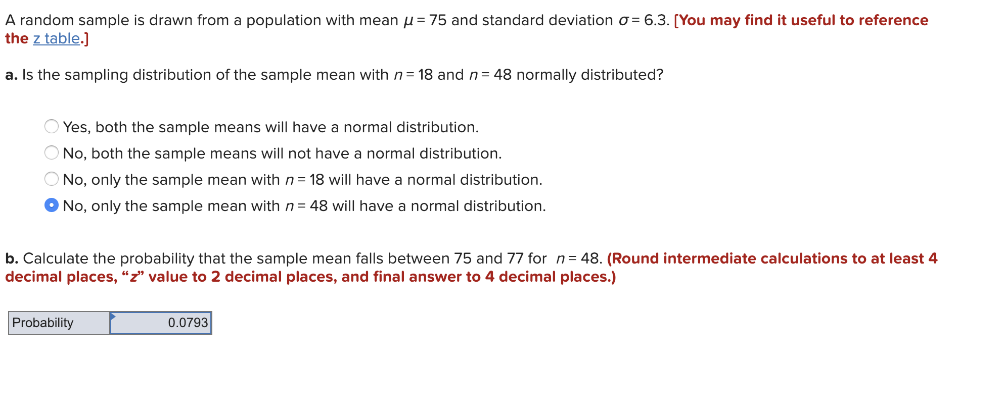 Solved A random sample is drawn from a population with mean | Chegg.com
