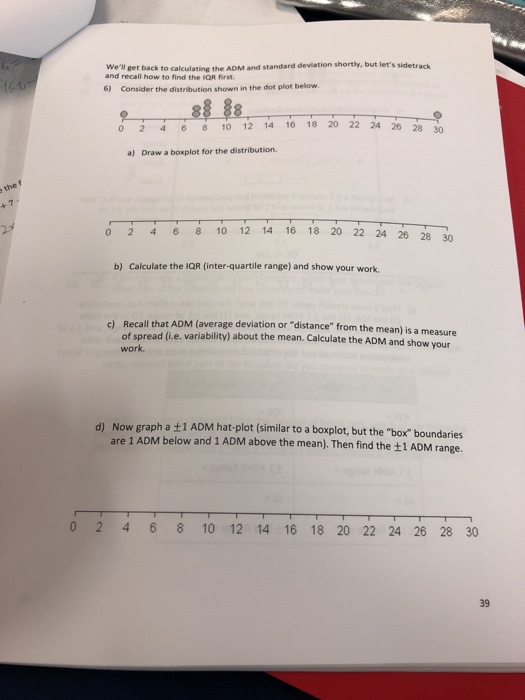 Solved QUANTIFYING VARIABILITY RELATIVE TO THE MEAN (This is | Chegg.com