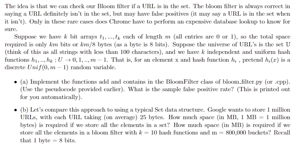 Solved I just need the code for the functions "def add(self, | Chegg.com