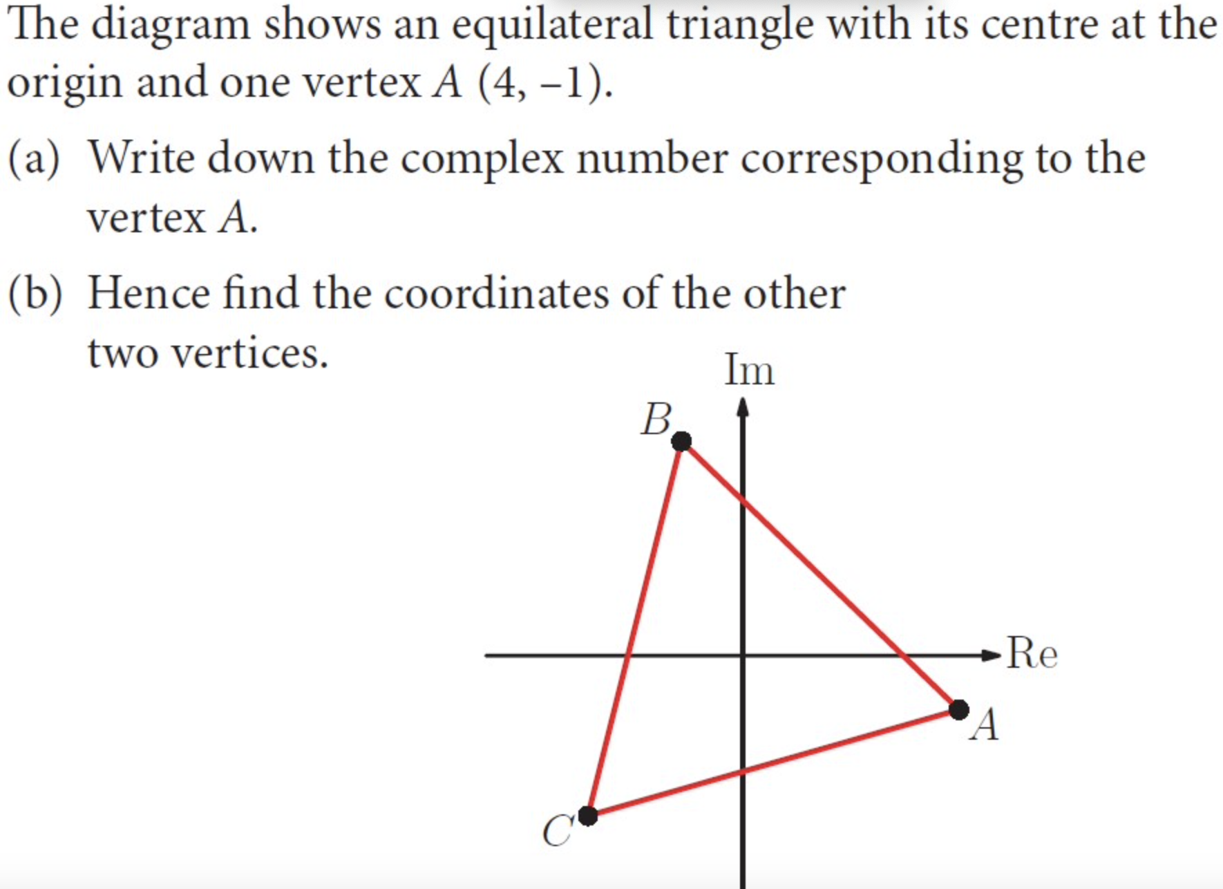 Solved The diagram shows an equilateral triangle with its | Chegg.com
