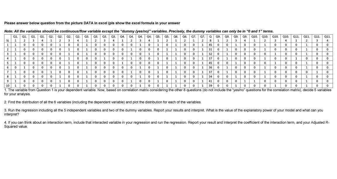 Solved Please answer below question from the picture DATA in | Chegg.com