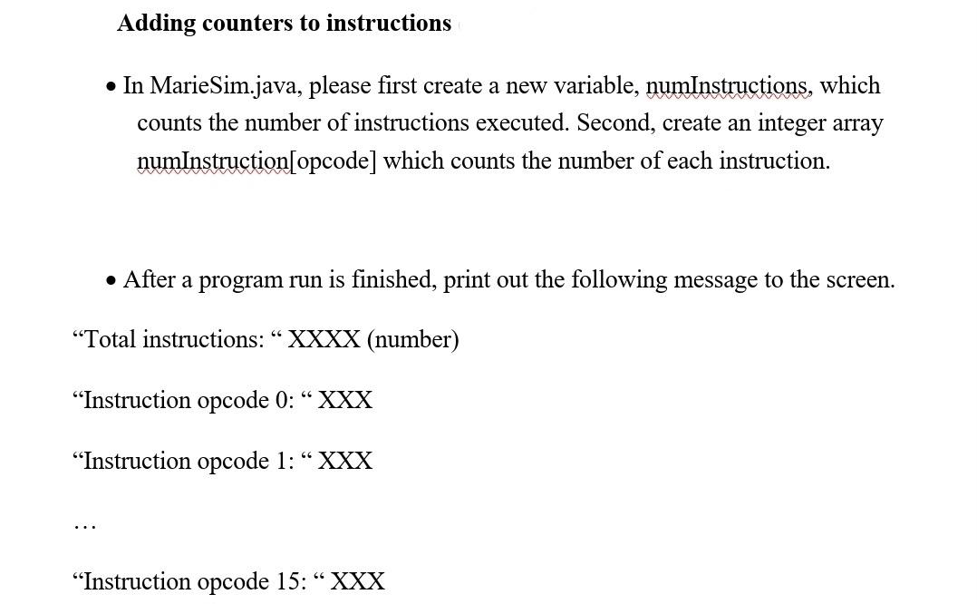 Solved - Please only use MARIE instructions and | Chegg.com