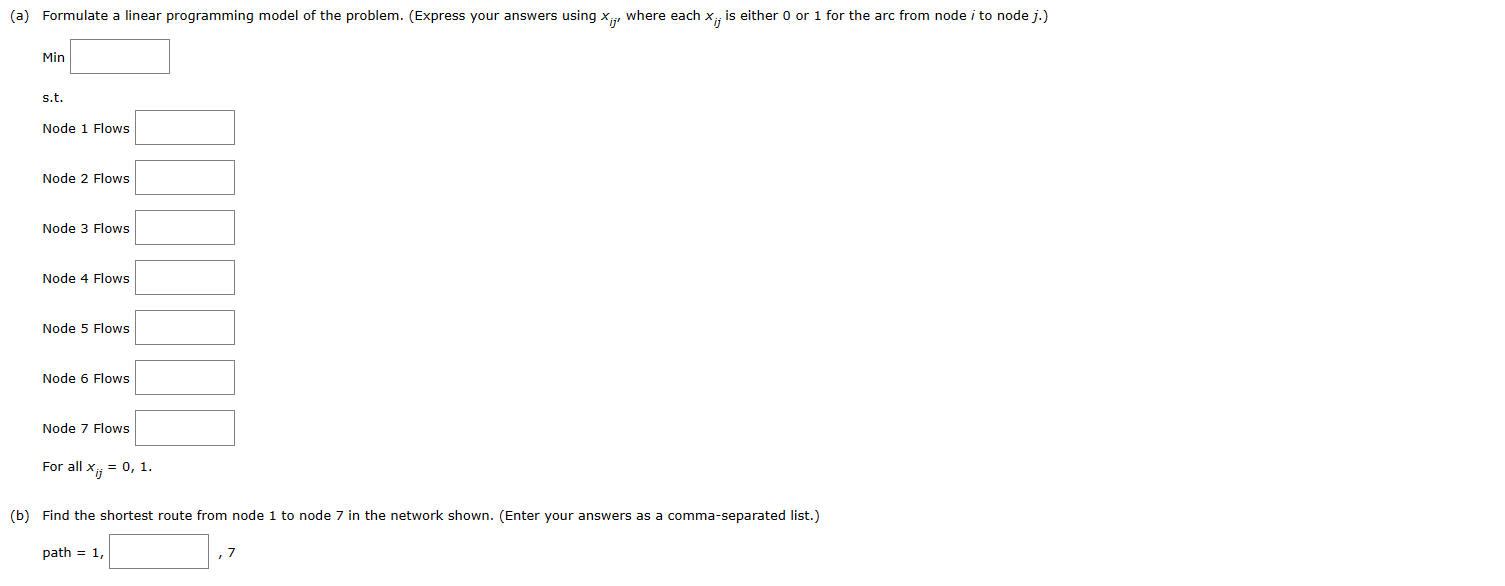 Solved Consider the following transshipment network for | Chegg.com