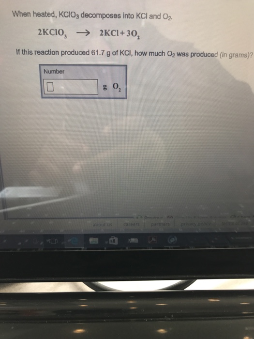 Solved When heated, KCIO_3 decomposes Into KCl and O_2. | Chegg.com