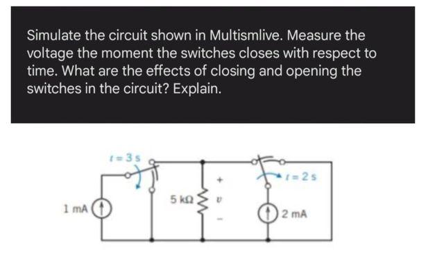 Solved Simulate the circuit shown in Multismlive. Measure | Chegg.com