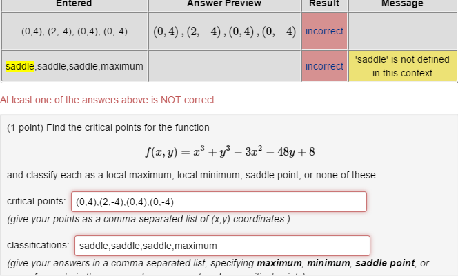 Solved Find the critical points for the | Chegg.com