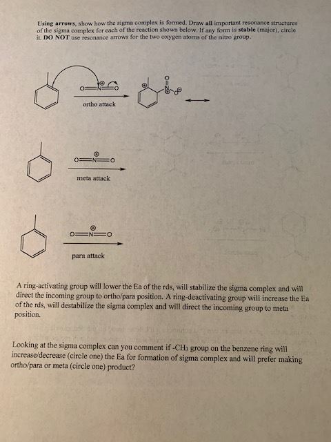 Solved Using arrows, show how the sigma complex is formed. | Chegg.com