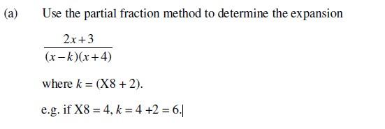 Solved (a) Use the partial fraction method to determine the | Chegg.com