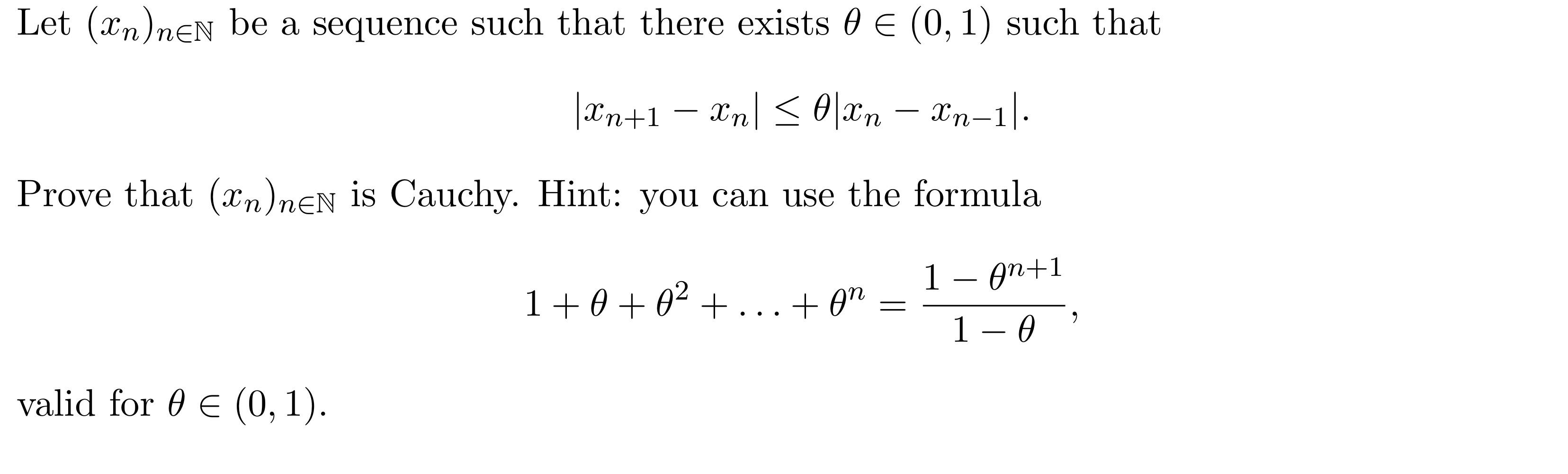 Solved Let (xn)n∈N be a sequence such that there exists | Chegg.com