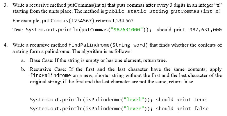 Solved 2. Write a recursive method GCD(n, m) that returns | Chegg.com