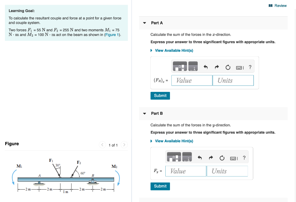 Solved Review Learning Goal: To calculate the resultant | Chegg.com